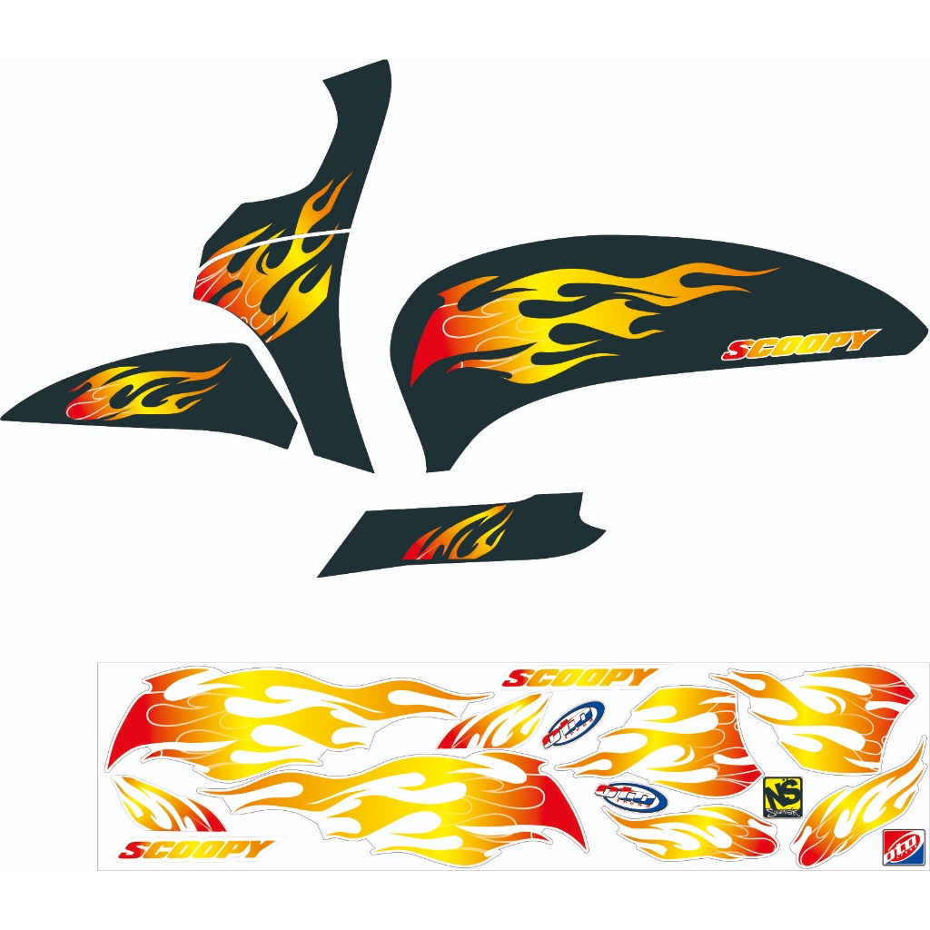 Jual STRIPING API SCOOPY 2017 SAMPAI 2023 BAHAN BENING TRANSFARAN ...