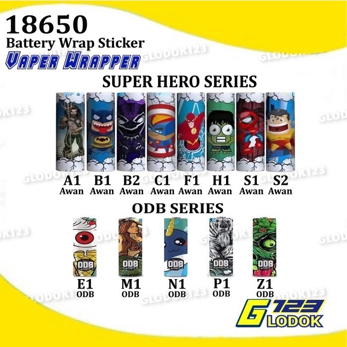 Jual 18650 Battery Wrap Sleeve PVC Plastik Cover Baterai Batere Batre ...