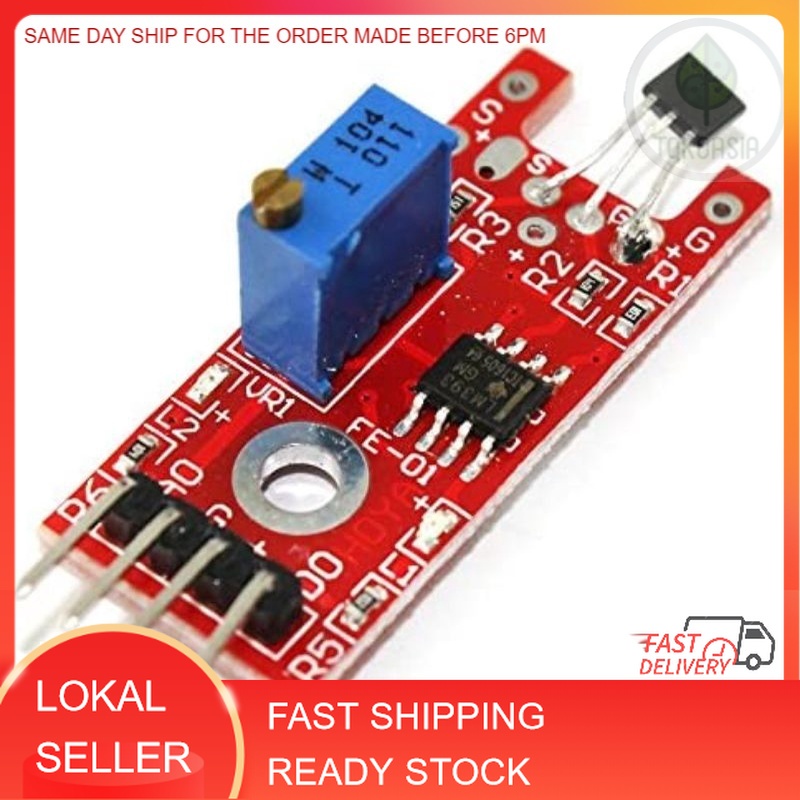 Jual KY-024 Linear Magnetic Hall Switches Speed Counting Sensor Module ...