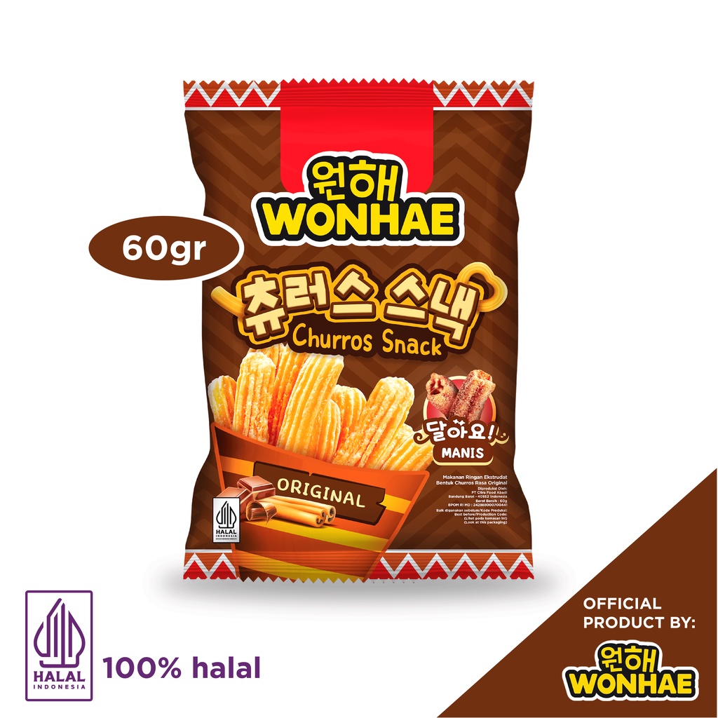 Jual Wonhae Churros Snack Original 60 gr by Mujigae Official Store ...