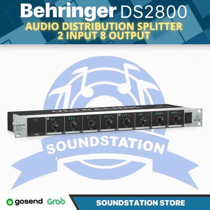 Jual BEHRINGER ULTRALINK DS2800 Audio Distribution Splitter | Shopee ...