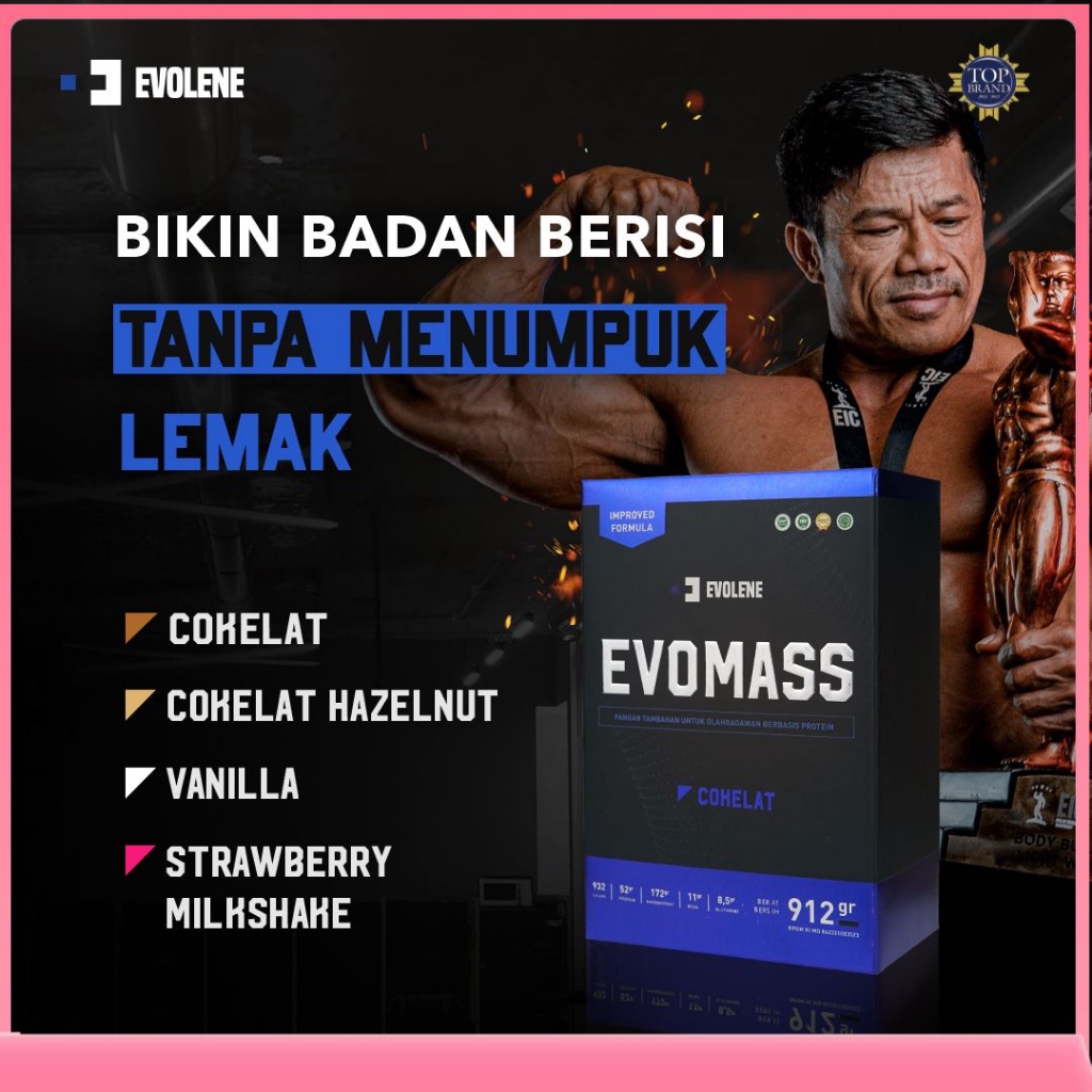 Jual EVOMASS GAINER 912 GRAM 2 LBS HALAL BPOM MASS GAINER SUSU GYM MASS GAINER EVO MASS BULKING ...