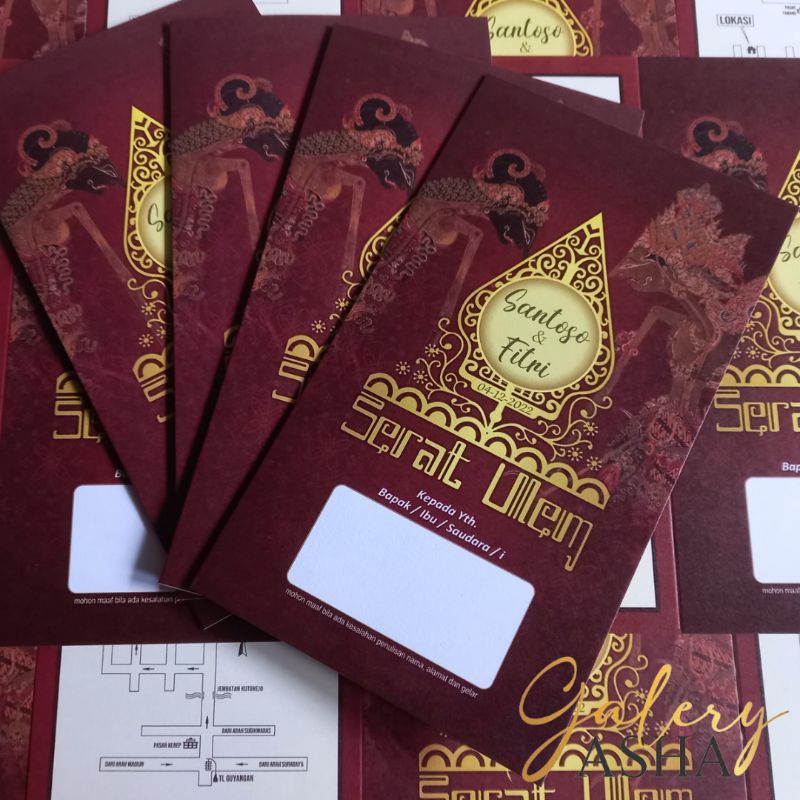 Jual undangan murah/undangan wayang | Shopee Indonesia