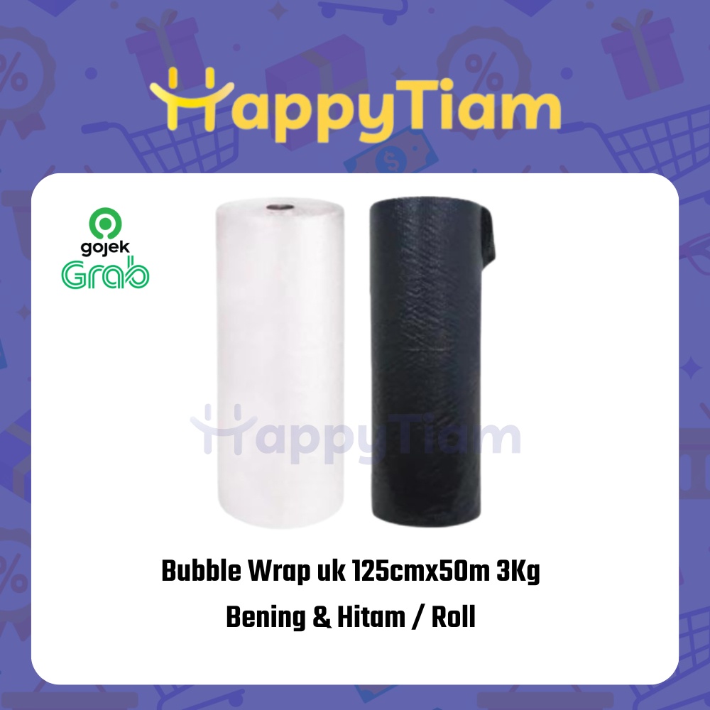 Jual BUBBLE WRAP ROLL 125cm x 50m 3KG HARGA PABRIK PREMIUM HITAM BENING ...
