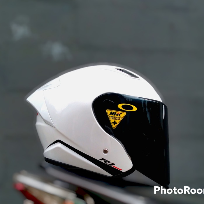 Jual HELM NHK R1 MAX STAR WHIT /PUTIH PAKET GANTENG VENOM VISOR DAPAT 2 ...