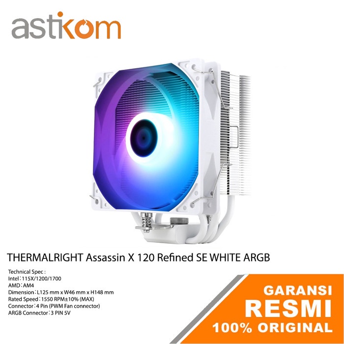 Jual THERMALRIGHT Assassin X 120 Refined SE WHITE ARGB CPU Cooler Intel AMD | Shopee Indonesia
