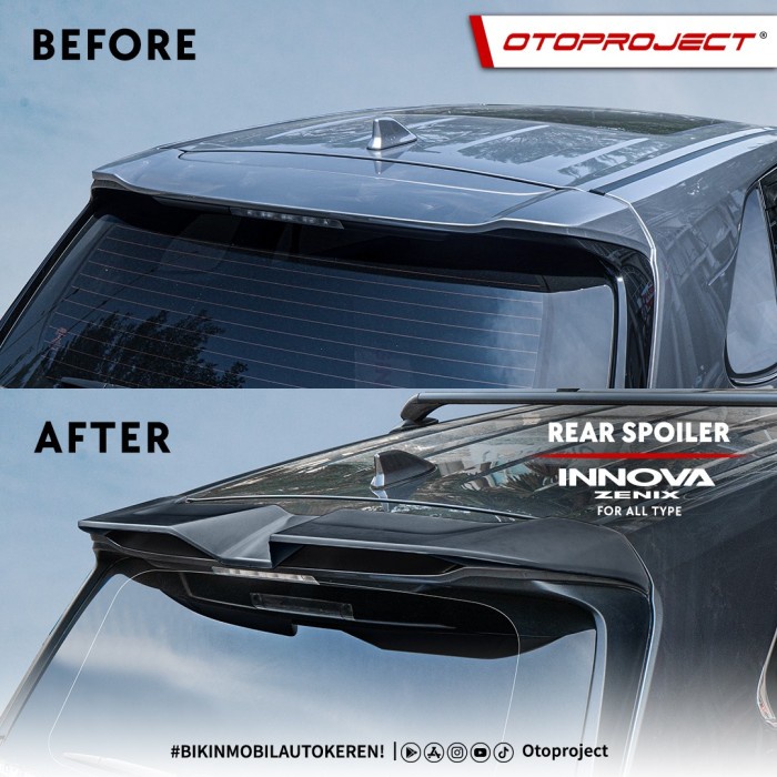 Jual Otoproject - Rear Spoiler Zenix Non Painting | Shopee Indonesia