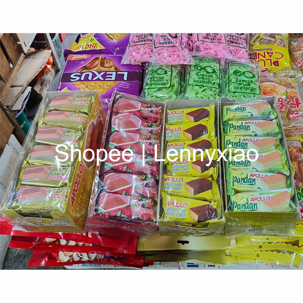 Jual Apollo Layer Cake Kue Bolu Lapis Strawberry Cocoa Stroberi Pandan ...