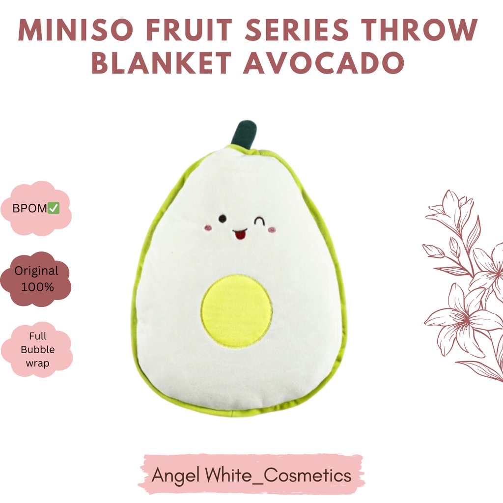 Jual MINISO FRUIT SERIES THROW BLANKET AVOCADO | Shopee Indonesia