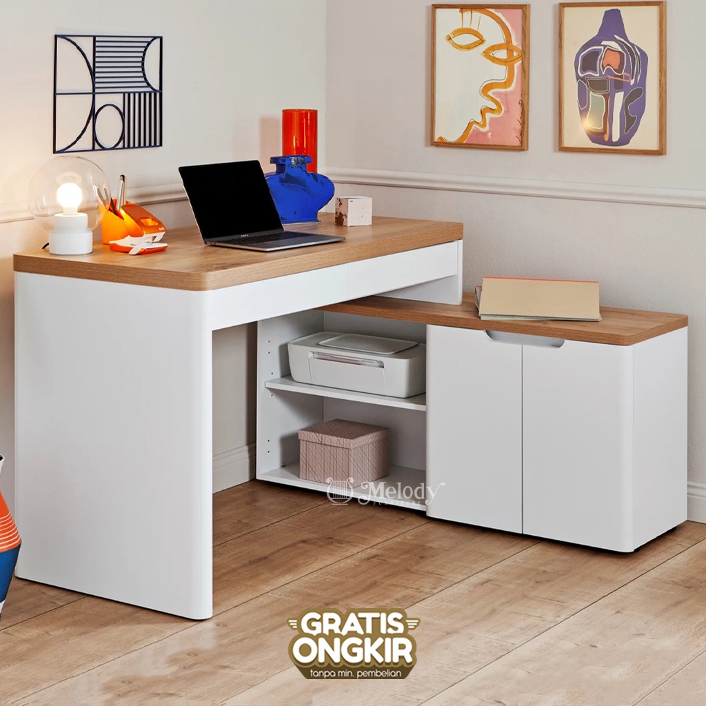 Jual Melody Furniture - Meja Sudut Tipe L Meja Kerja Belajar Meja ...