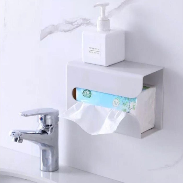 Jual Tissue Box Tempel Tembok Tempat Kotak Tisu Dinding | Shopee Indonesia