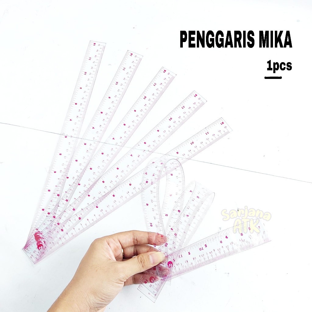 Jual (2pcs) Penggaris Mika Lentur 30cm Murah | Shopee Indonesia