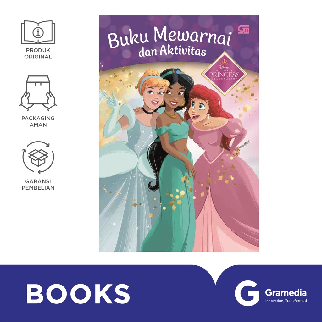Jual Buku Disney Ultimate Princess Celebration Buku Mewarnai dan Aktivitas | Shopee Indonesia