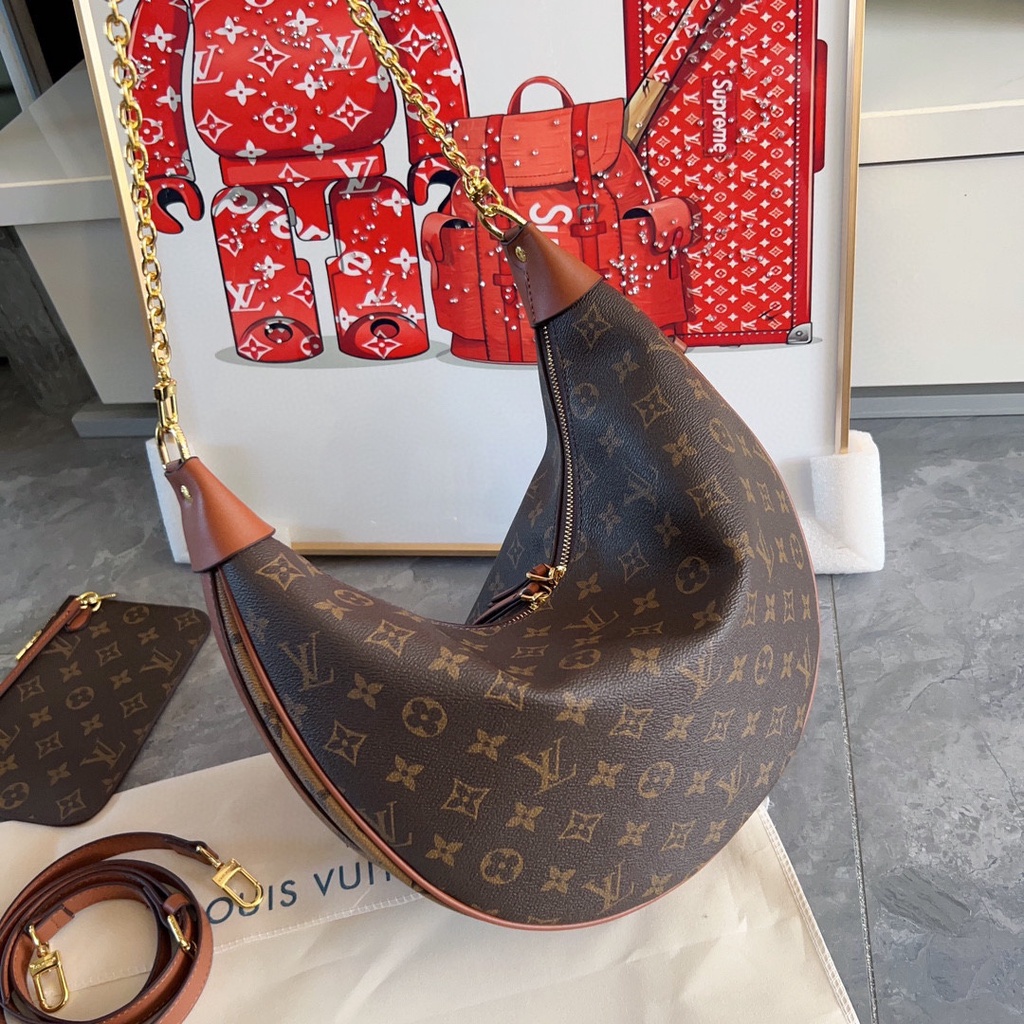 Jual Louis Vuitton Hobo Loop Women's Underarm Bag Crossbody Bag ...