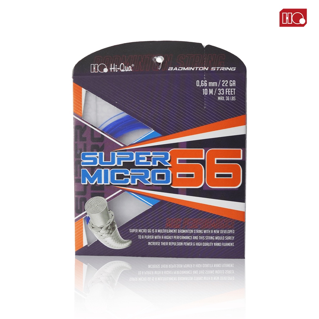 Jual Hi-Qua Senar Bulutangkis Badminton Super Micro 66 Premium Grade ...