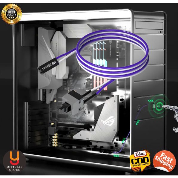 Jual Tombol Saklar Power Reset Switch Komputer PC CPU Motherboard Mobo ...