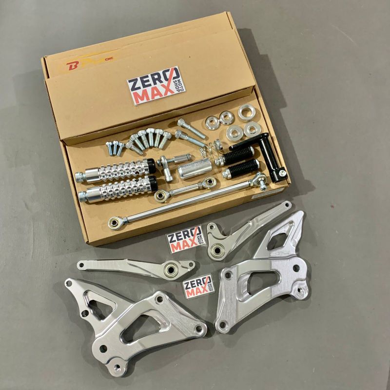 Jual Step Underbone Footstep BPRO Racing Silver 3D Ninja 150RR 150R 150 ...