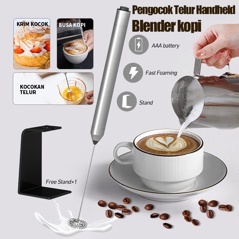 Jual Portable Mini Pembuih Susu /Pengocok Telur Handheld /Elektrik ...