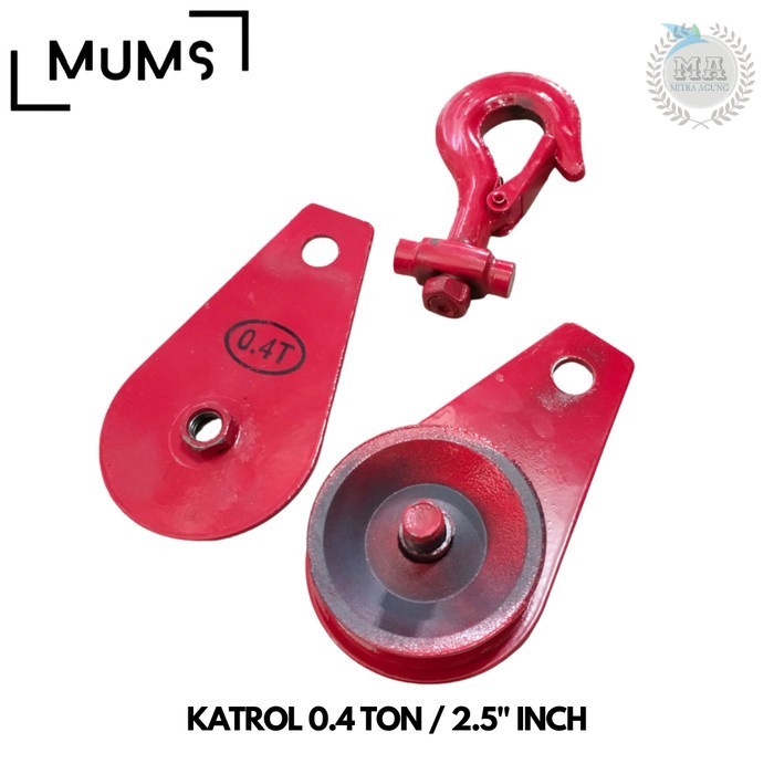Jual Katrol Kerekan Sumur Pulley Block Katrol Kapal Timba 400 kg 0.4 ...