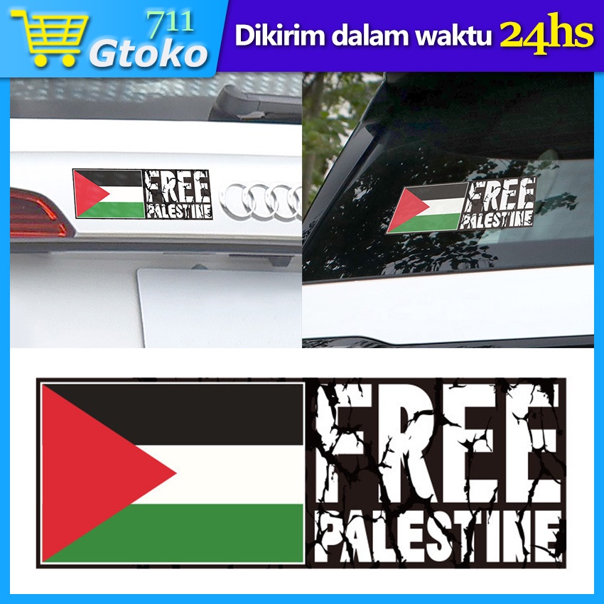 Jual Stiker Free Palestine Mobil Motor Sticker Bendera Palestina ...