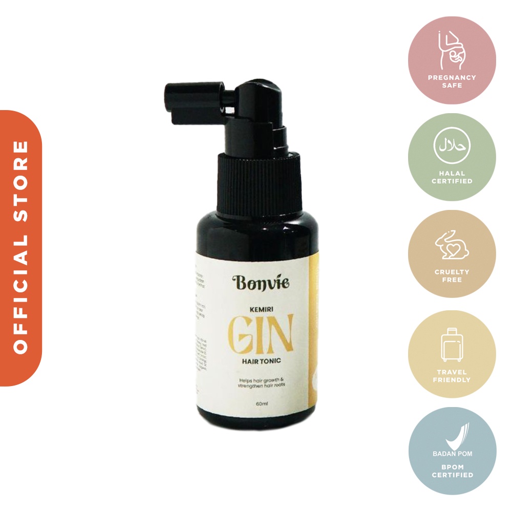 Jual MSBB - Bonvie Anti Hairfall Kemiri Gin Hair Tonic 60ml | Shopee ...
