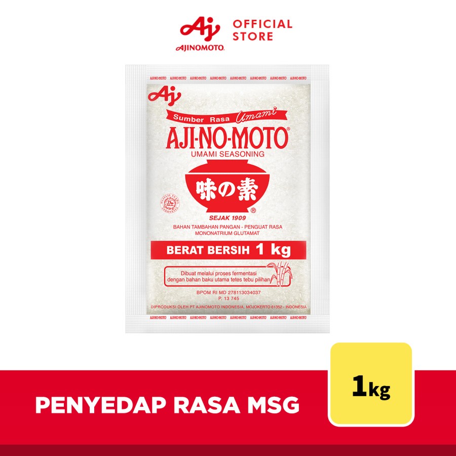 Jual AJINOMOTO PENYEDAP RASA VETSIN MSG 1KG | Shopee Indonesia