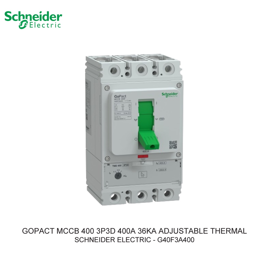 Jual SCHNEIDER Gopact Mccb 400 3P3D 400A 36Ka Adjustable Thermal ...
