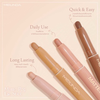 Jual MEILINDA Matte Pop Eye Stick MC3118 | Eyeshadow Creamy Stick ...