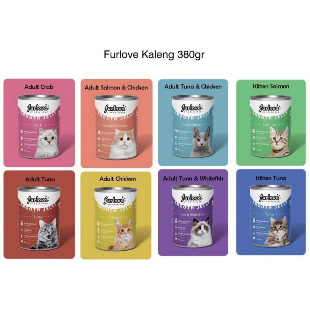 Jual FURLOVE KALENG Cat Wet Food 380gr Makanan Basah Kucing Furlove ...