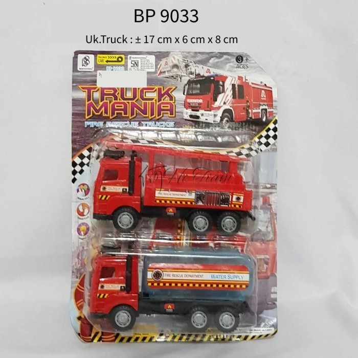 Jual Mainan Anak Truck Mania Fire Rescue Trucks BP9033 / Truk Damkar ...