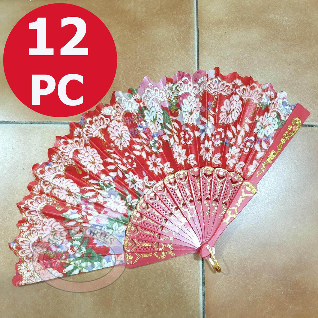 Jual Kipas Bunga glitter kilap 23 Cm 12 Pc Grosir Hampers Parcel ...