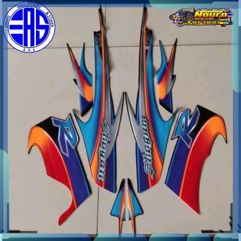 Jual Stiker striping stiker motor suzuki shogun kebo 110 r 1997 1998 ...