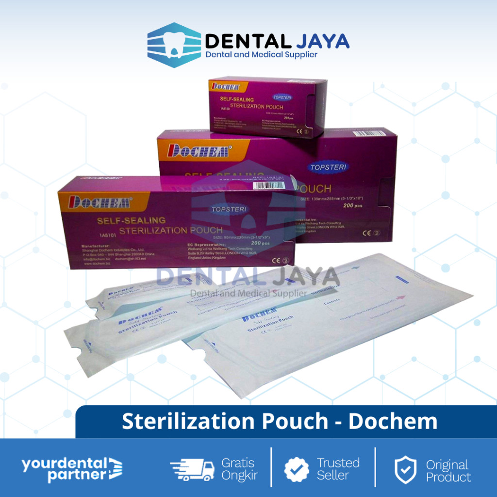 Jual Dental Dochem Plastik Sterilisasi | Sterilization Pouch | Shopee ...