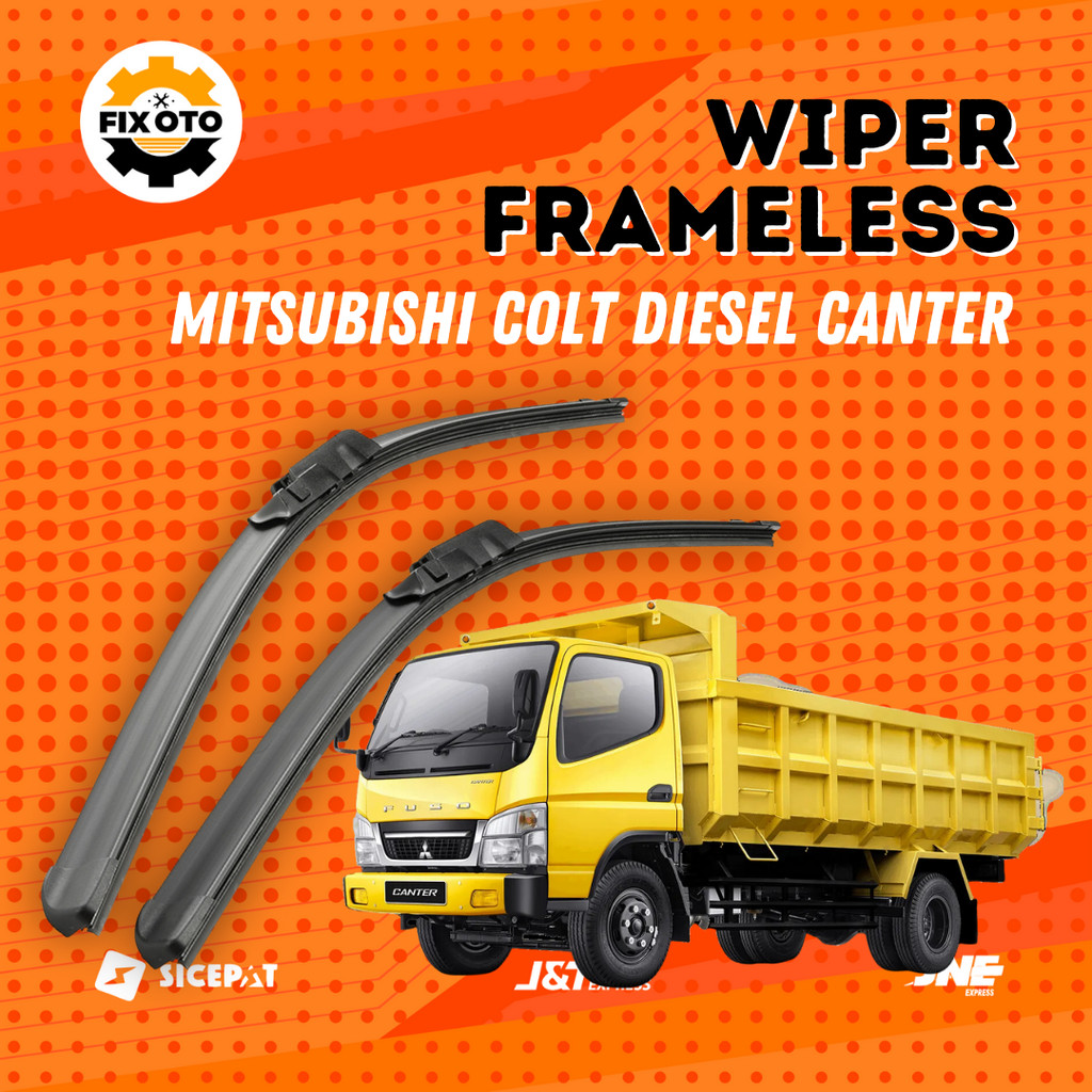 Jual Wiper Mobil Mitsubishi Truk Colt Diesel Canter Model Frameless ...