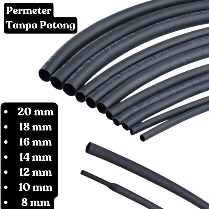 Jual Isolasi Selang Bakar Selotip Kabel Listrik Heat Shrink Tube Per ...