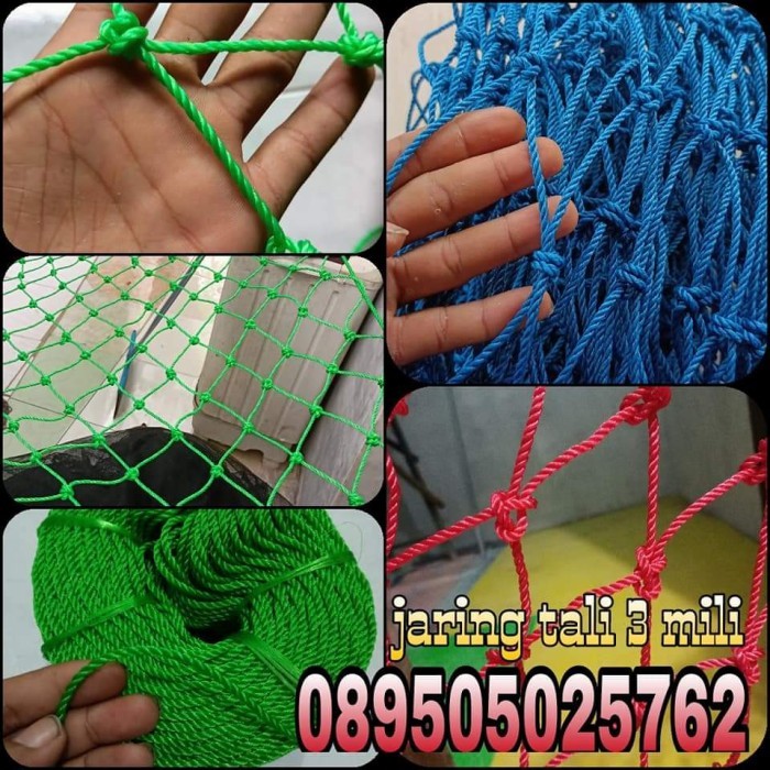 Jual jaring pengaman lapangan tambang 3 mili PE | Shopee Indonesia