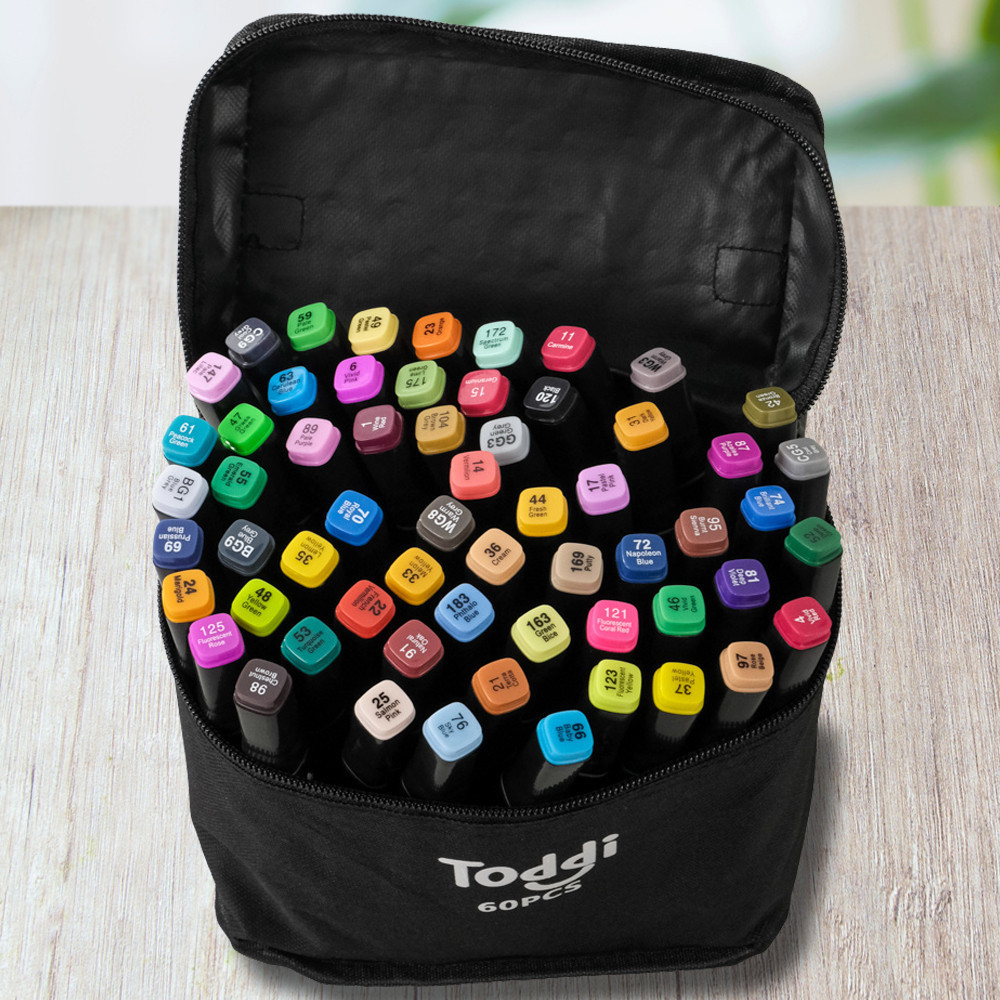 Jual Spidol Stabilo Touch Toddi 80 60 48 Warna Seni Rupa Sisi Ganda ...