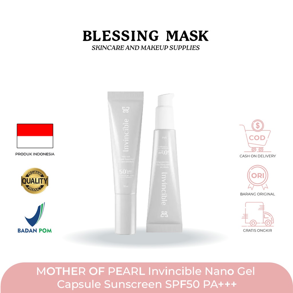 Jual MOTHER OF PEARL - MOP Invincible Nano Gel Capsule Sunscreen SPF 50+PA++++ | Sunscreen Wajah ...