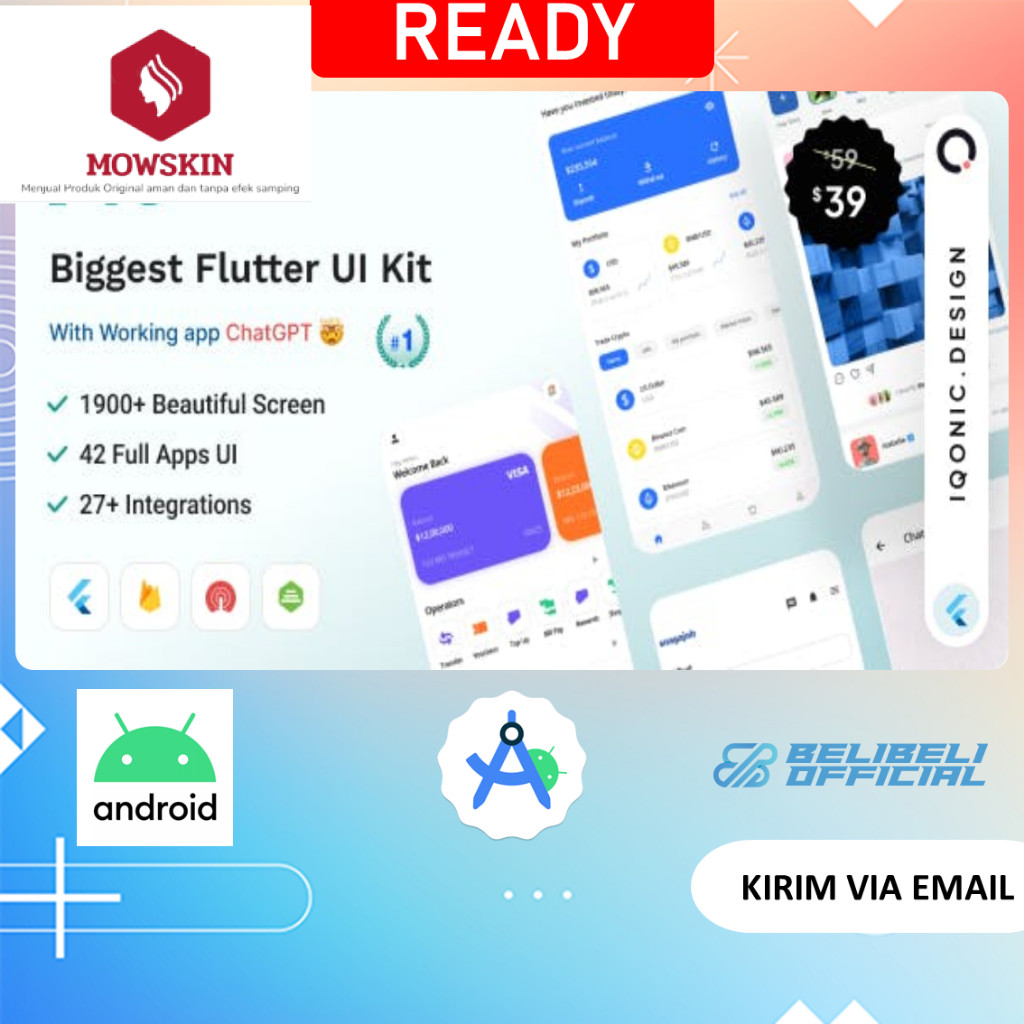 Jual Flutter Template - ProKit – Best Flutter App UI Design Template Kit with Chat GPT App ...