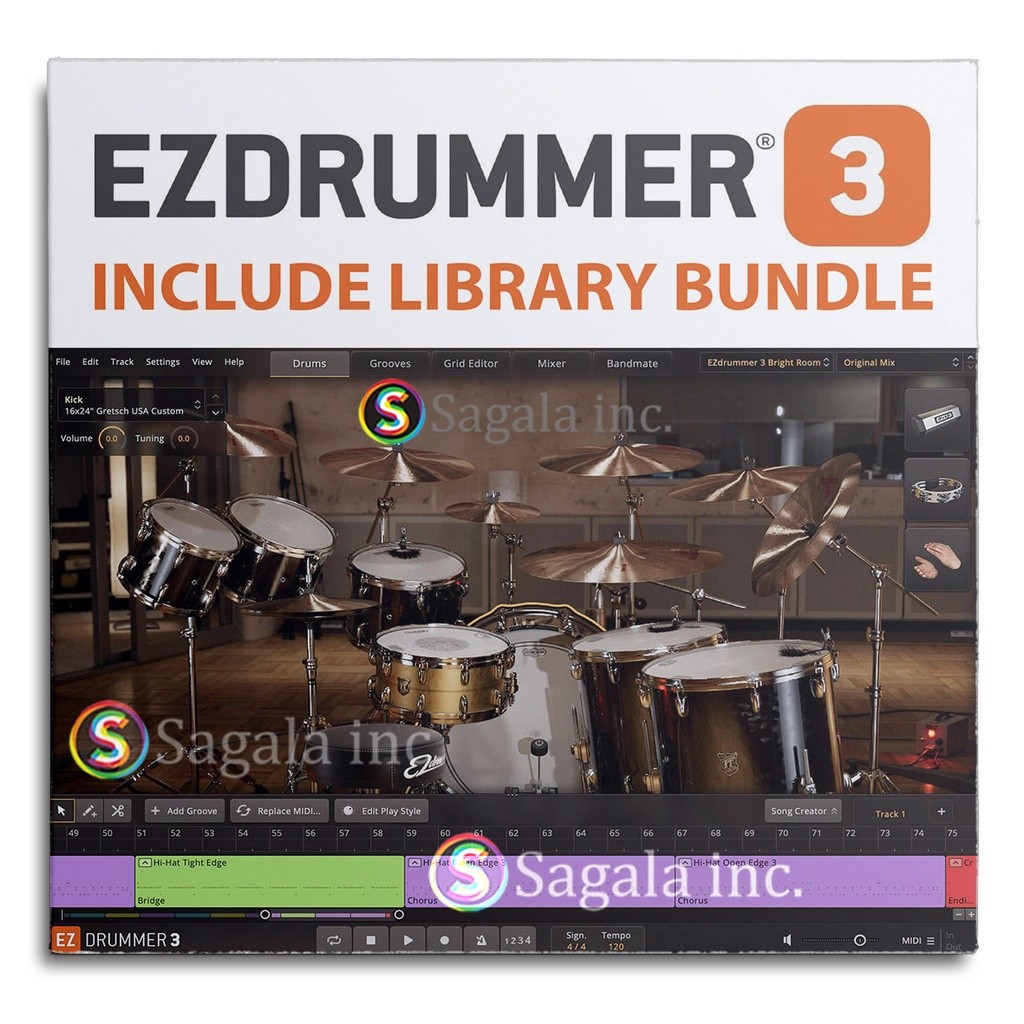 Jual EZDRUMMER 3 - BONUS CORE LIBRARY - WINDOWS MAC - EZ DRUMMER 3 ...