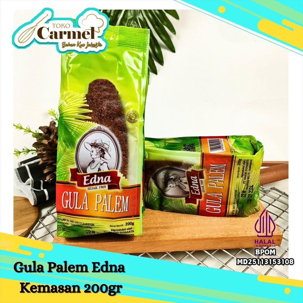 Jual Gula Palem Edna 200gr - Palm Sugar / Gula Aren Semut | Shopee ...