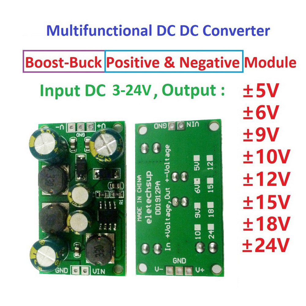 Jual DC-DC Voltage Converter Boost-Buck Module Positive Negative ...