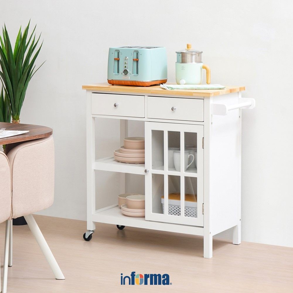 Jual Informa Filbert Rak Troli Dapur - Putih Tempat Penyimpanan ...