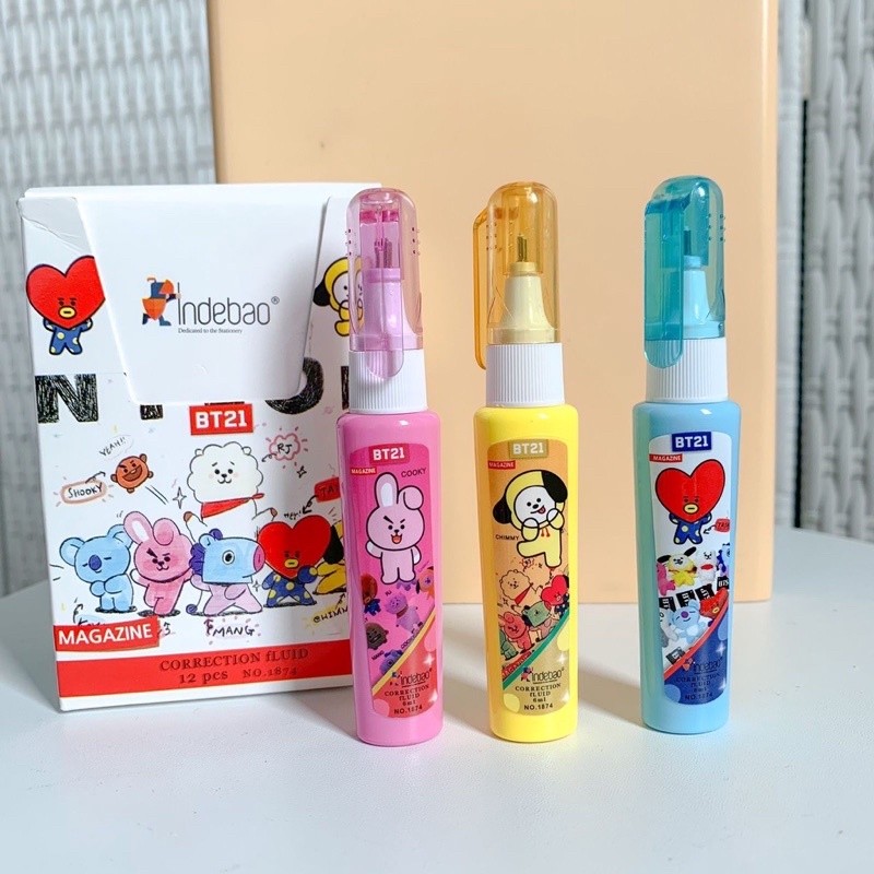 Jual Tipe X BTS21 Stypo Correction Bentuk Pensil dan Kotak | Shopee ...