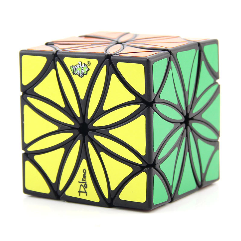 Jual LanLan Flower Copter Curvy Magic Cube Twisty Puzzle Black Original Plastic Ice Orange Body ...