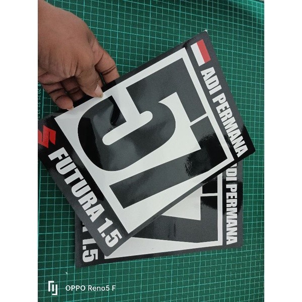 Jual JDM PROJECT - STIKER STICKER VINYL NOMOR START PINTU MOBIL. STIKER ...