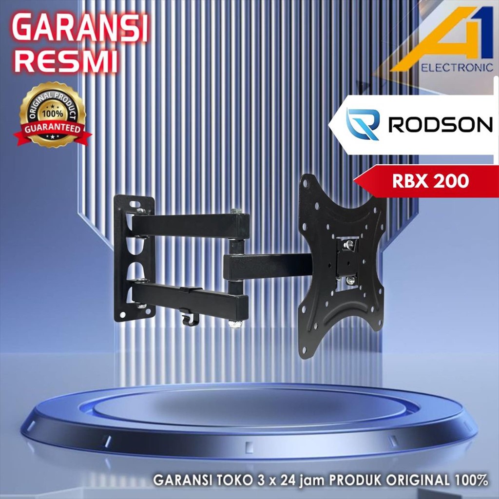 Jual Bracket TV RODSON RBX 200 / RBX 200 Swifel 17 - 43 Inch 25kg ...