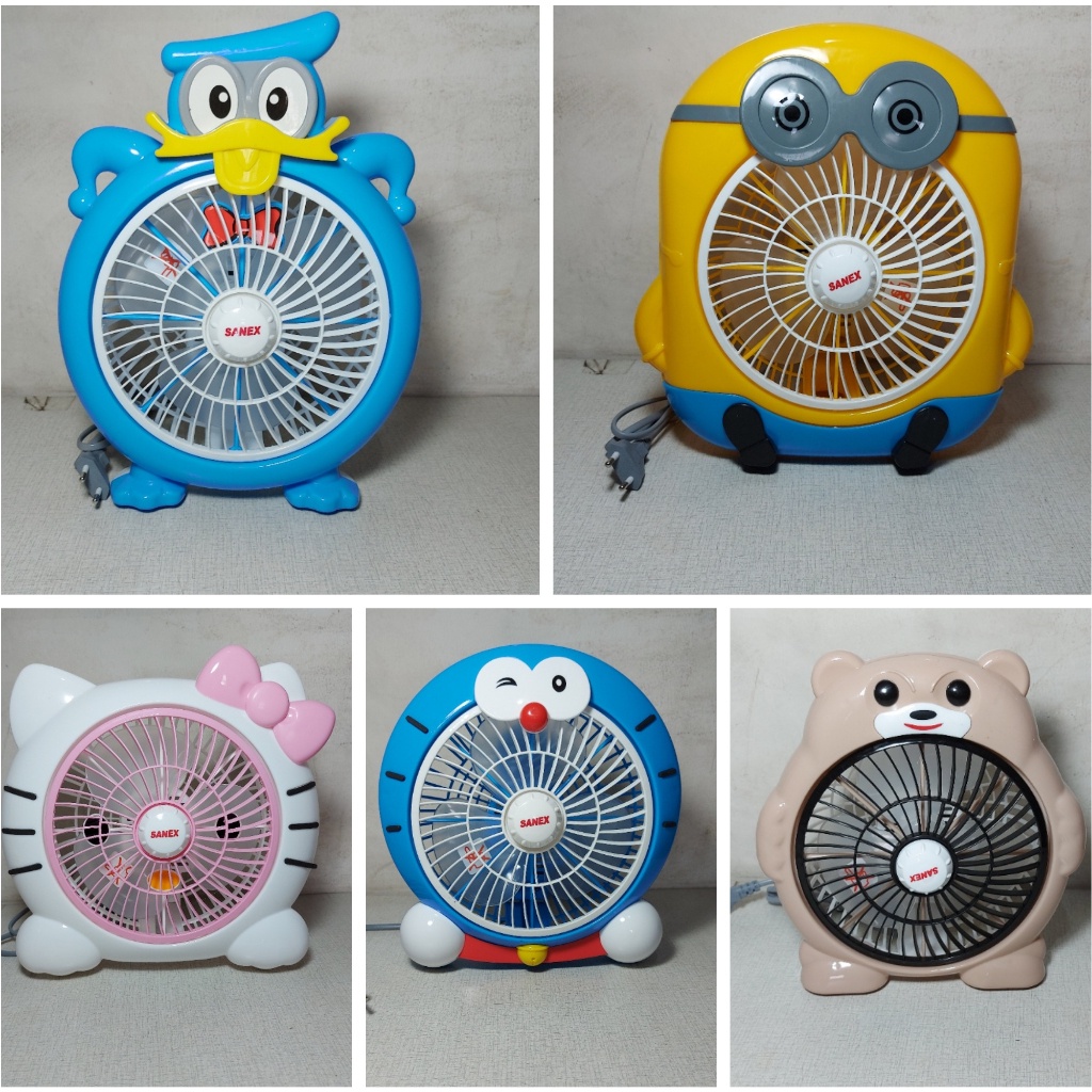 Jual Kipas Angin Karakter Sanex / Mini Fan Karakter Listrik / Kipas ...