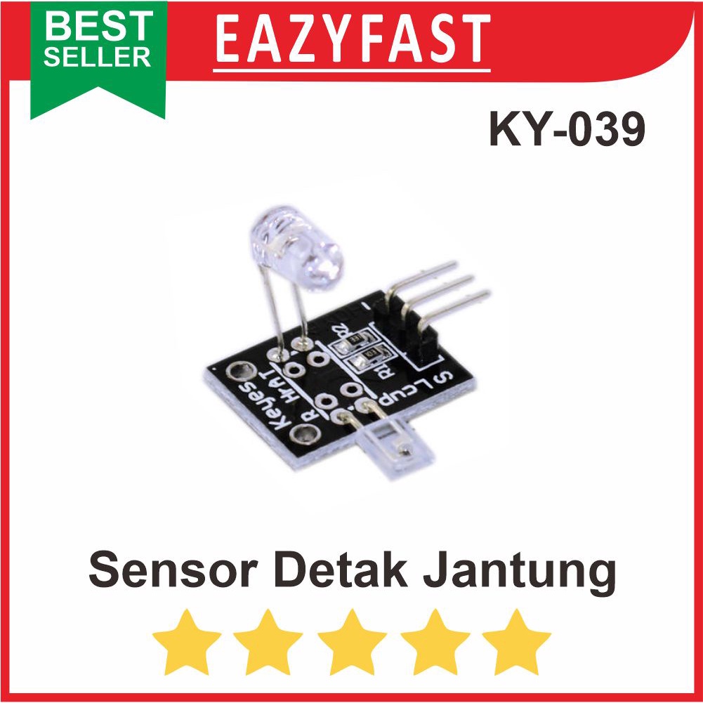 Jual KY-039 Heartbeat Pulse Sensor Finger Detak Jantung Jari Module ...