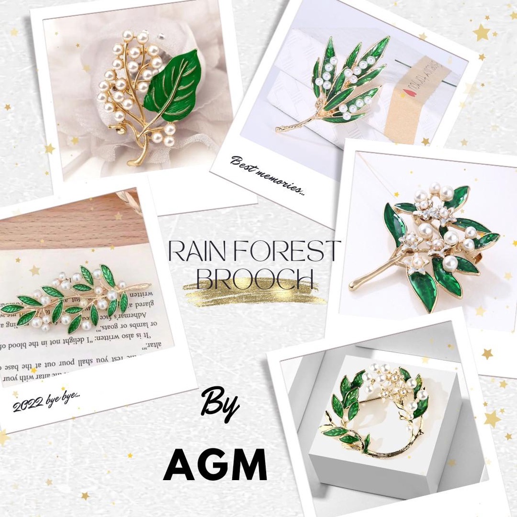 Jual Bros Rain Forest / Bross Hijab / Brooch Aksesoris Baju / Clips ...